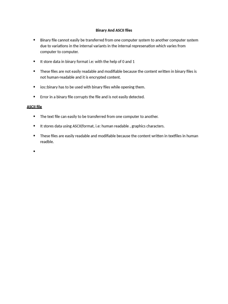 T3 - U5 - Binary and ASCII Files | PDF