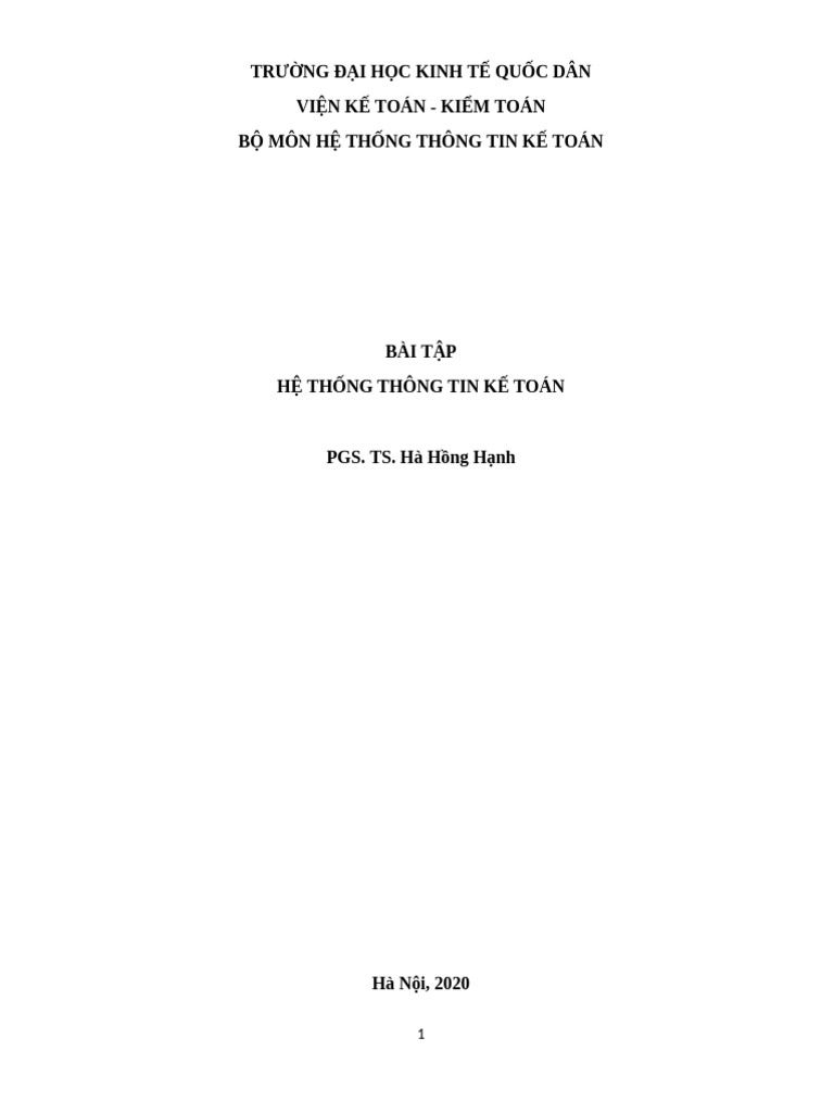 Bai Tap HTTTKT | PDF