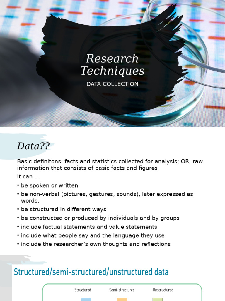 Research Tecniques Part C Data | PDF | Survey Methodology | Questionnaire