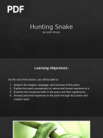 Hunting Snake | PDF | Poetry | Rhyme