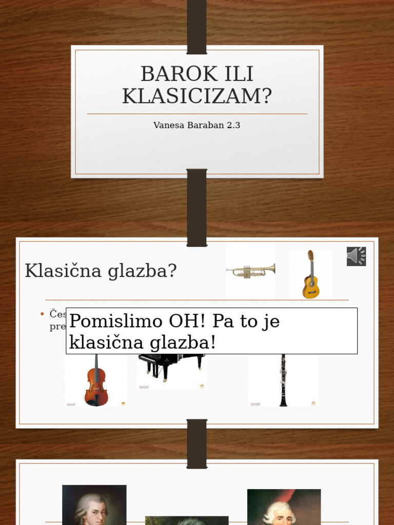 Barok Ili Klasicizam | PDF
