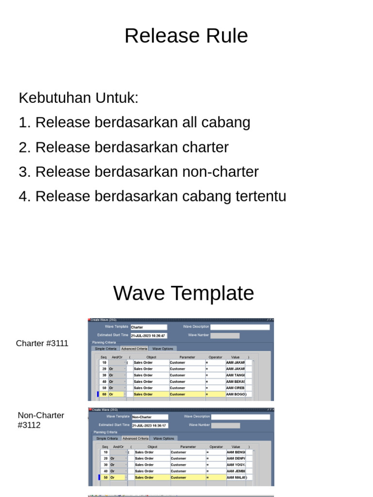 Release Rule | PDF