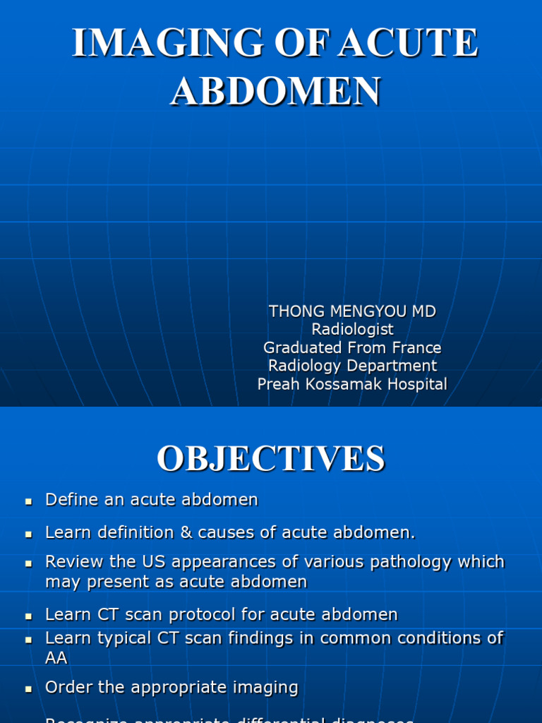 Imaging-of-acute-abdomen | PDF | Digestive Diseases | Clinical Medicine