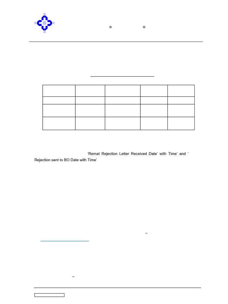 Communiques - DP - DP 122 FILE FORMAT FOR REMAT RESTAT SET UP AND REJECTION | PDF