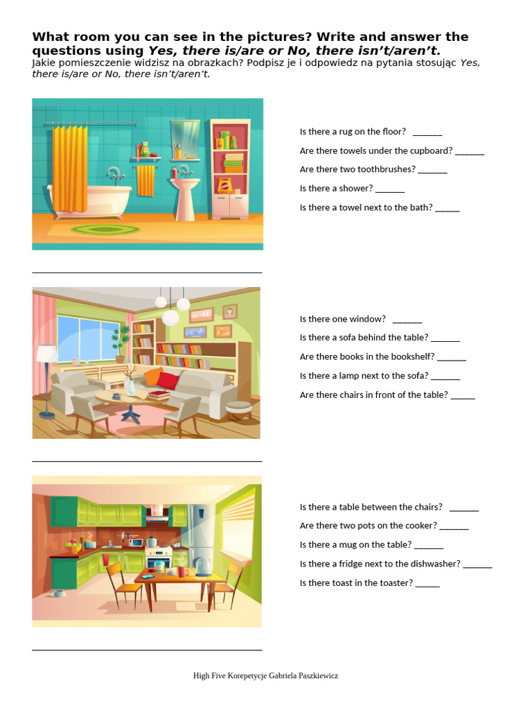 Pictures and Questions - Is There, Are There? | PDF