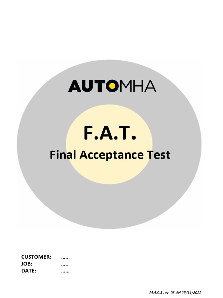 Final Acceptance Test Overview | PDF | Computer Engineering ...