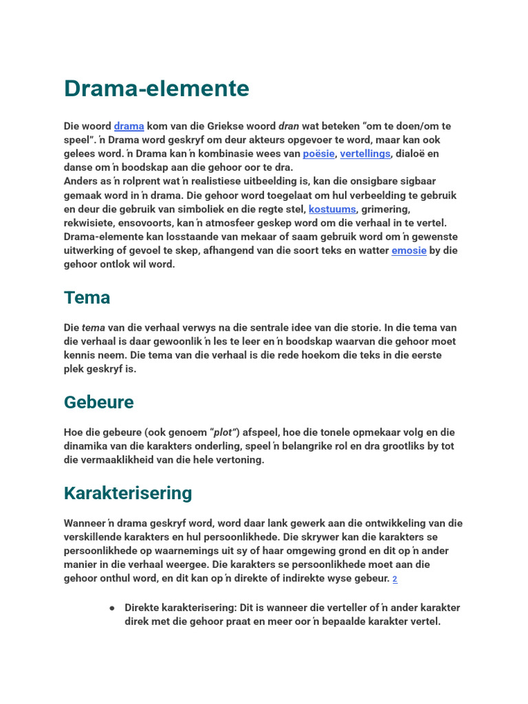 Drama Elemente | PDF