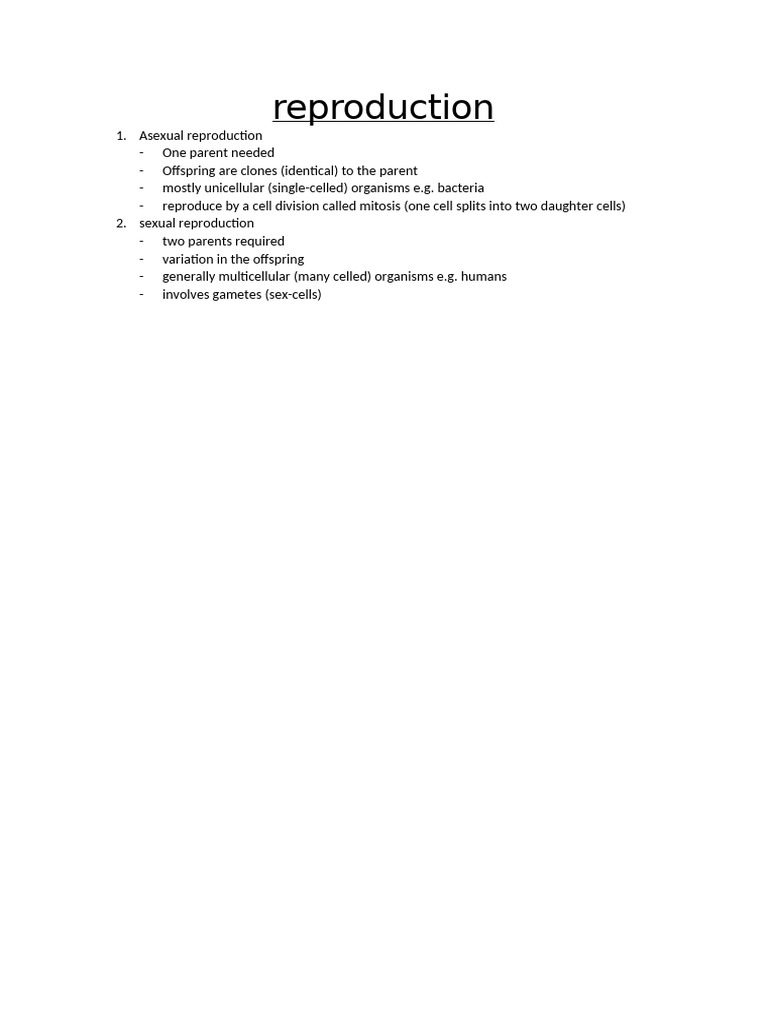 Reproduction | PDF
