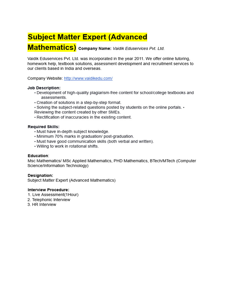 JD - Advanced Mathematics | PDF
