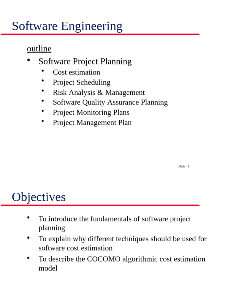 Chapter 4-Software Project Management | PDF | Risk