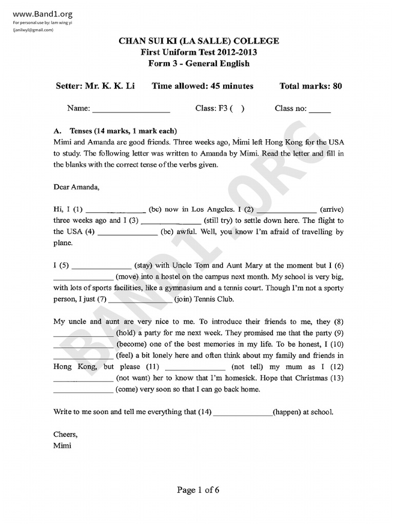 For Personal Use By: Lam Wing Yi | PDF