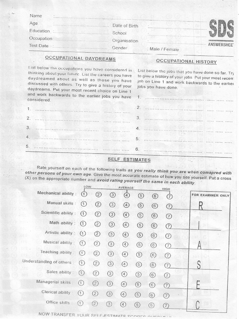 SDS (Result Sheet) | PDF