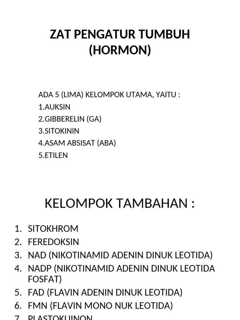 04 Zat Pengatur Tumbuh Tanaman | PDF