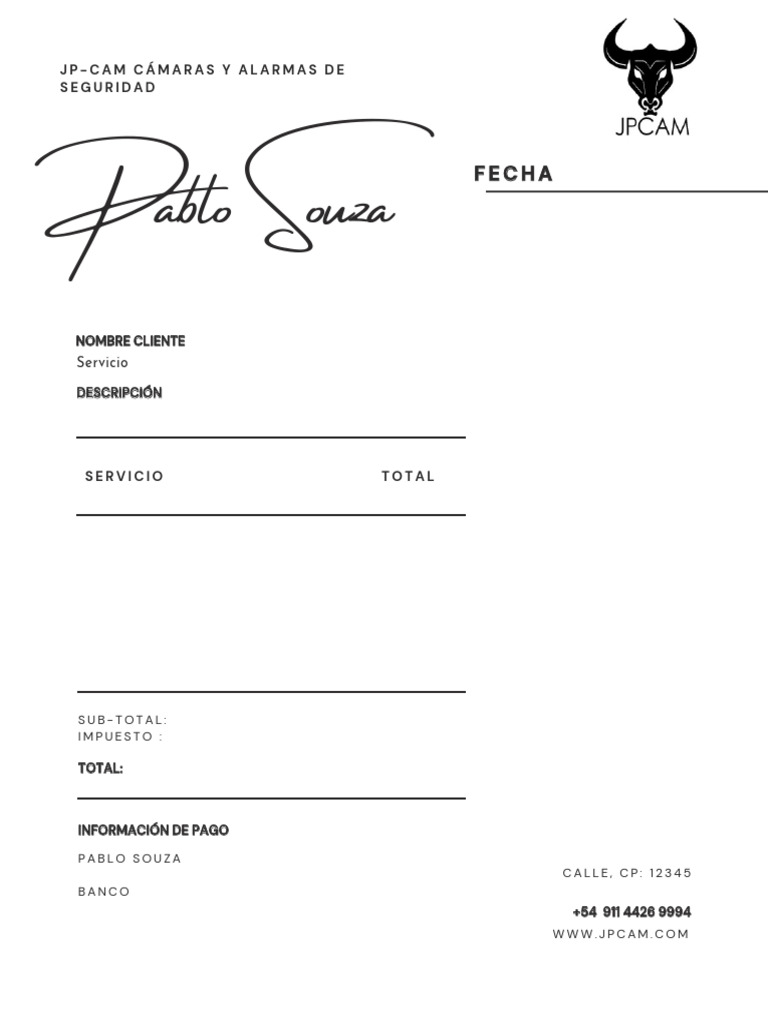 Información de Pago y Servicios JPCAM | PDF