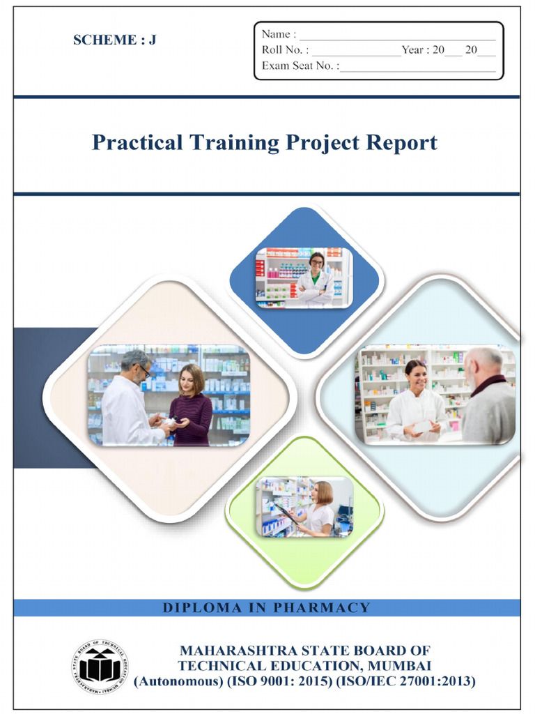 Practical Training Report for D. Pharmacy | PDF | Medical Prescription ...