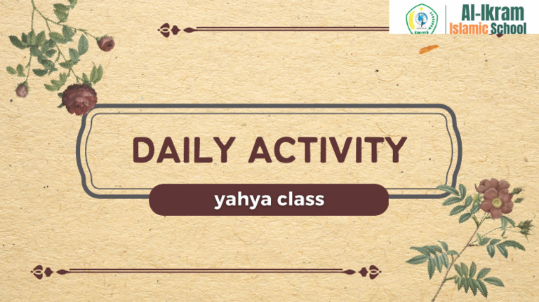 Yellow Blue Playful Cute Animated A Day in My Life Presentation PDF | PDF