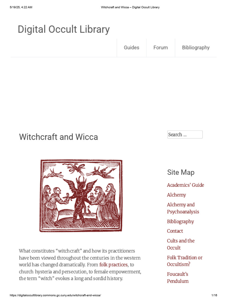 Witchcraft and Wicca - Digital Occult Library 1-2 | PDF | Witchcraft ...