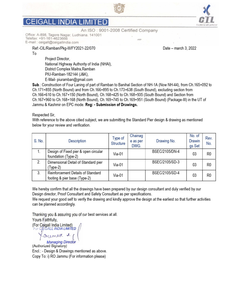 Design of Fix Pier and Open Circular Foundation Type 2 | PDF