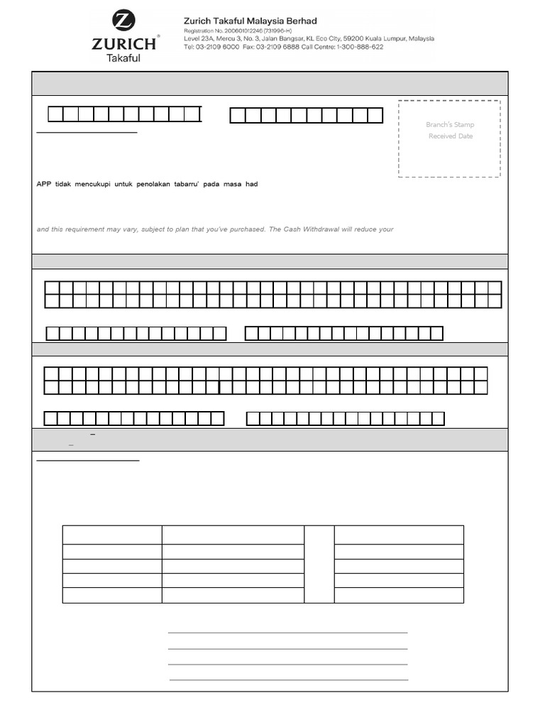 Withdrawal Form | PDF