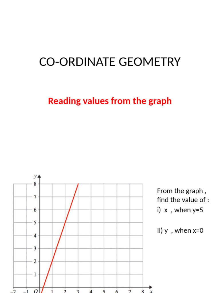 Co Ordinate Geometry | PDF