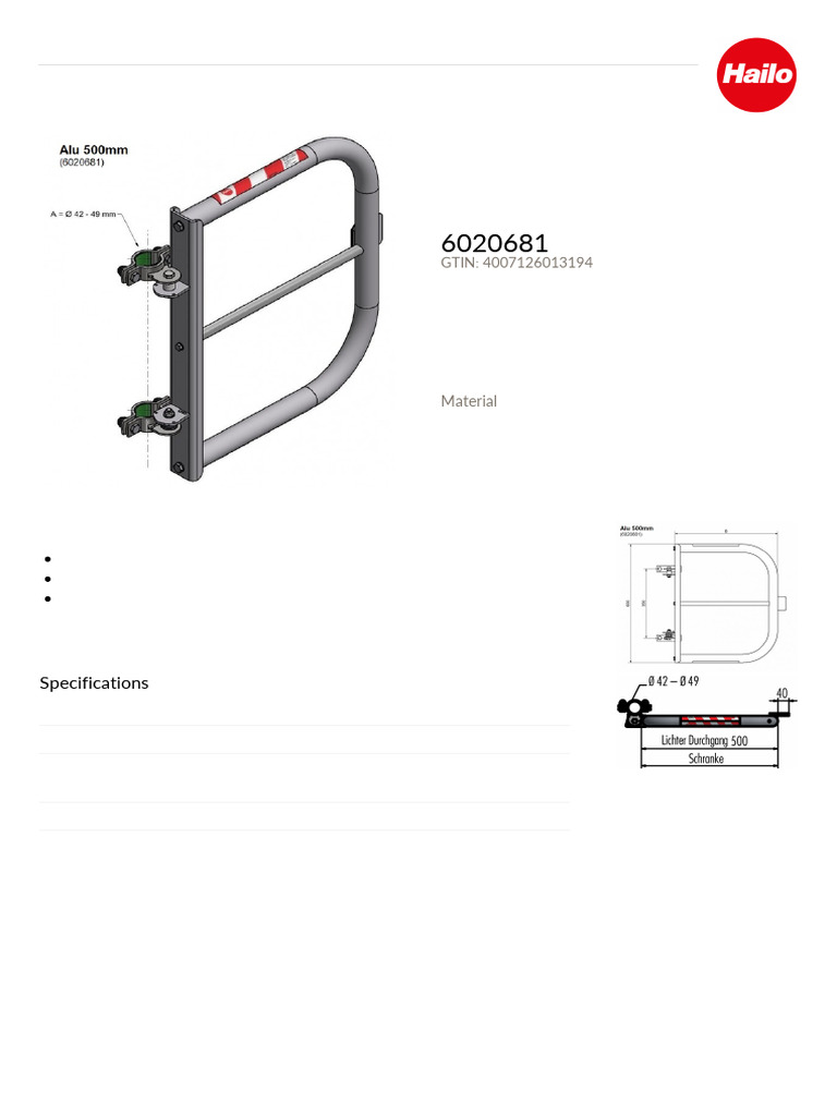 Hailo Safety Barrier 6020681 en | PDF