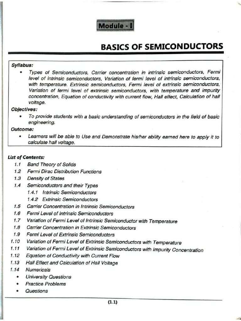 Semiconductor Physics | PDF