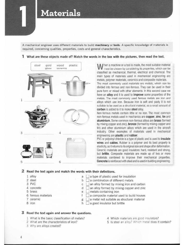 Metal and Non Metallic Materials | PDF