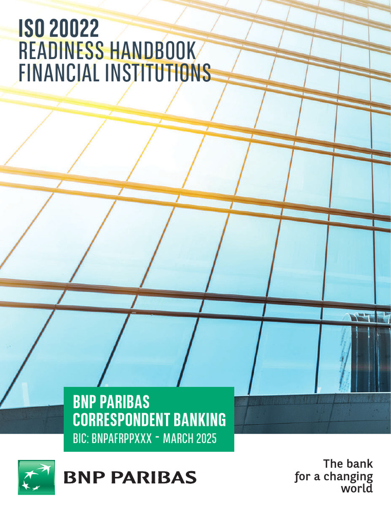 ISO 20022 Readiness for Financial Institutions | PDF | Specification (Technical Standard)