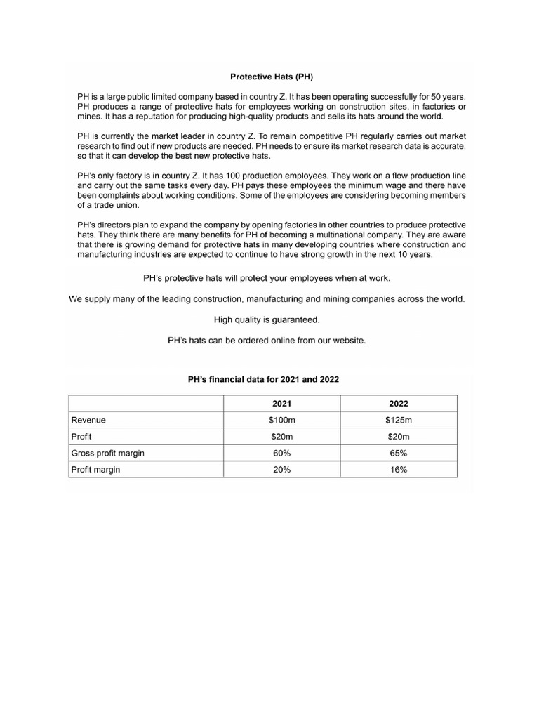 analysis of statements 12 mark question | PDF