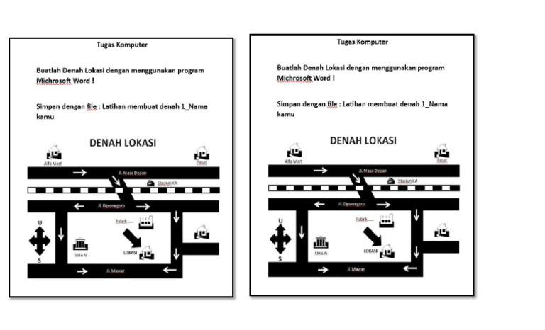 Membuat Denah Komputer | PDF