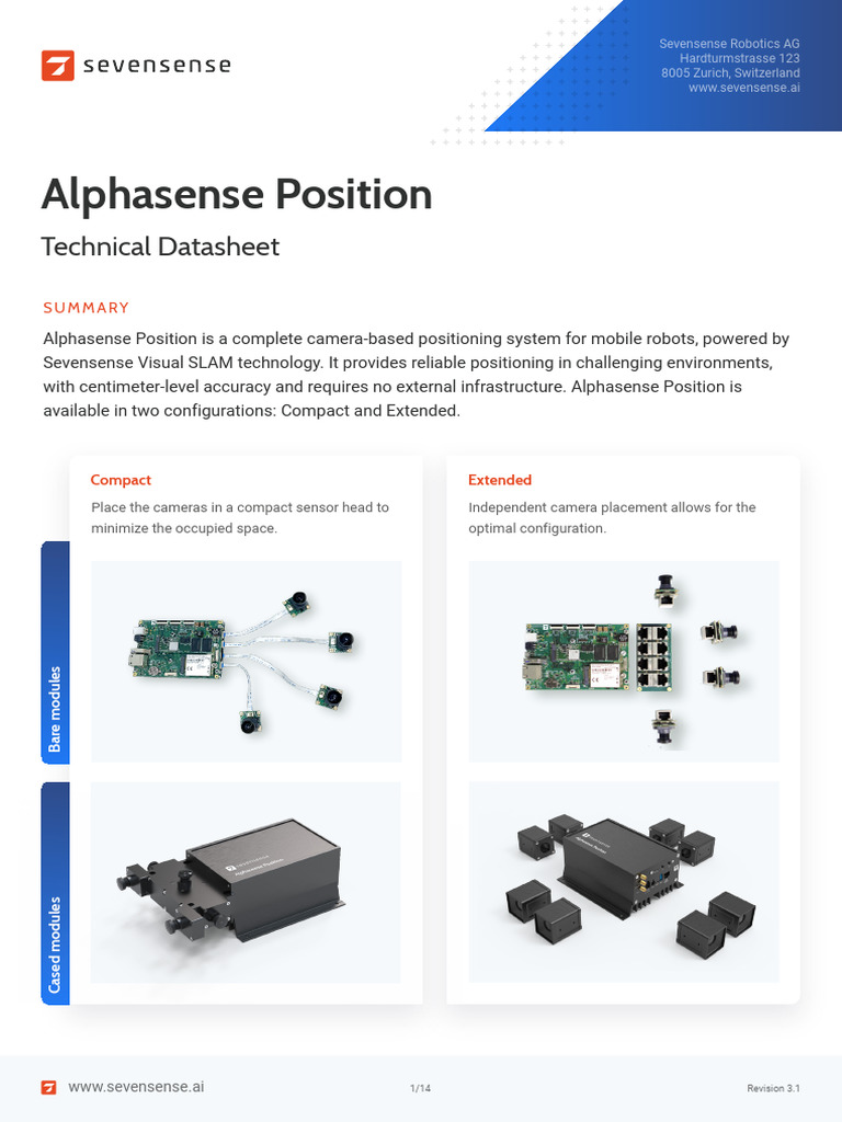 Alphasense Position: Technical Datasheet | PDF | Accuracy And Precision