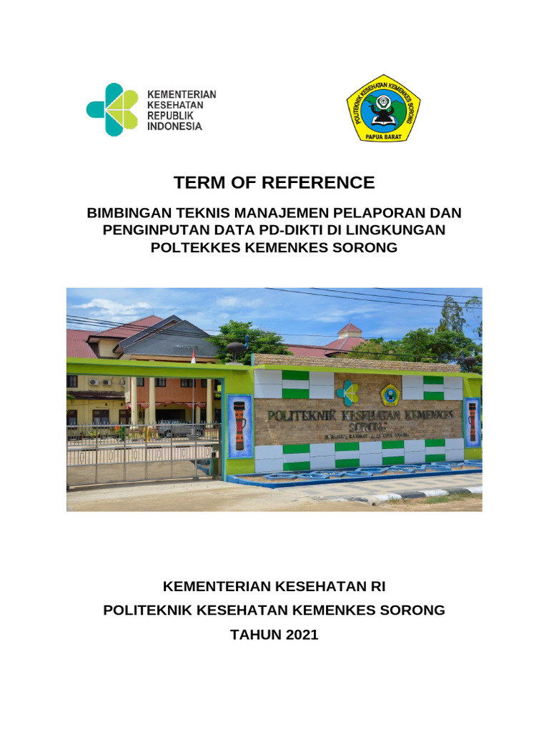 Cover Term of Reference | PDF
