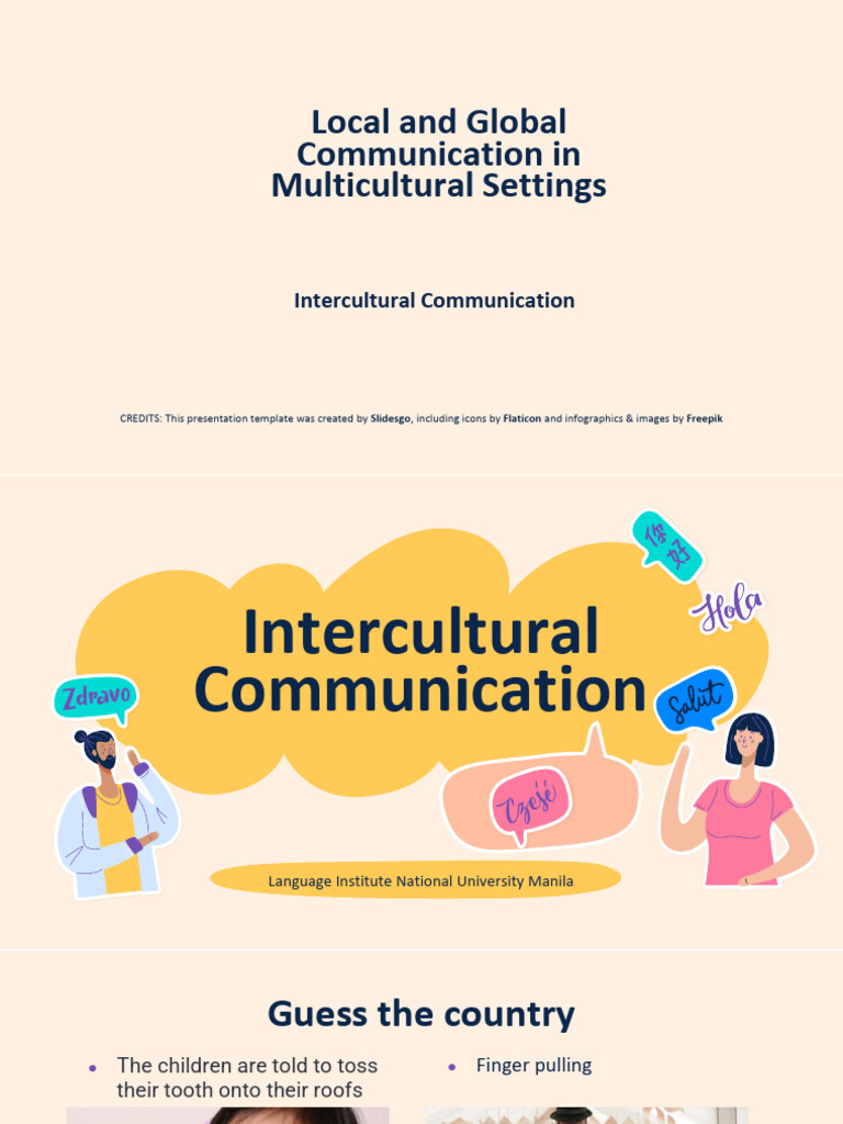 3 - Intercultural Communication 2 | PDF | Nonverbal Communication ...