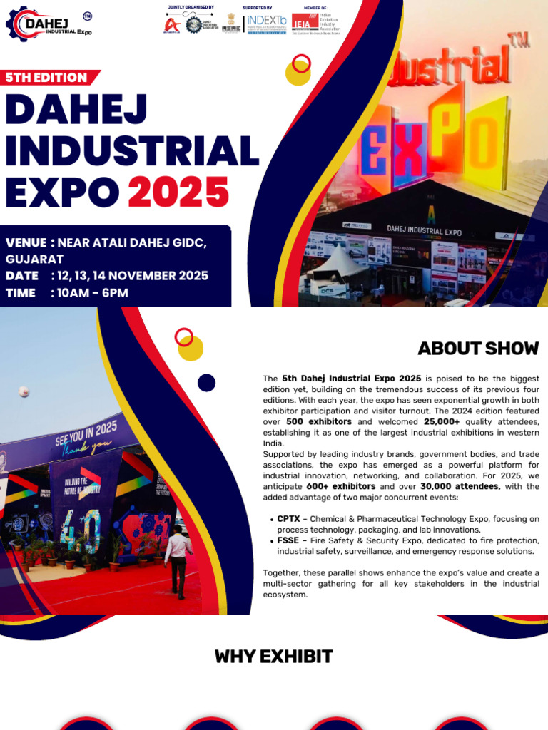 Dahej Industrial Expo 2025 Details | PDF | Automation | Brand