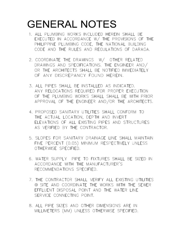 General Notes | PDF