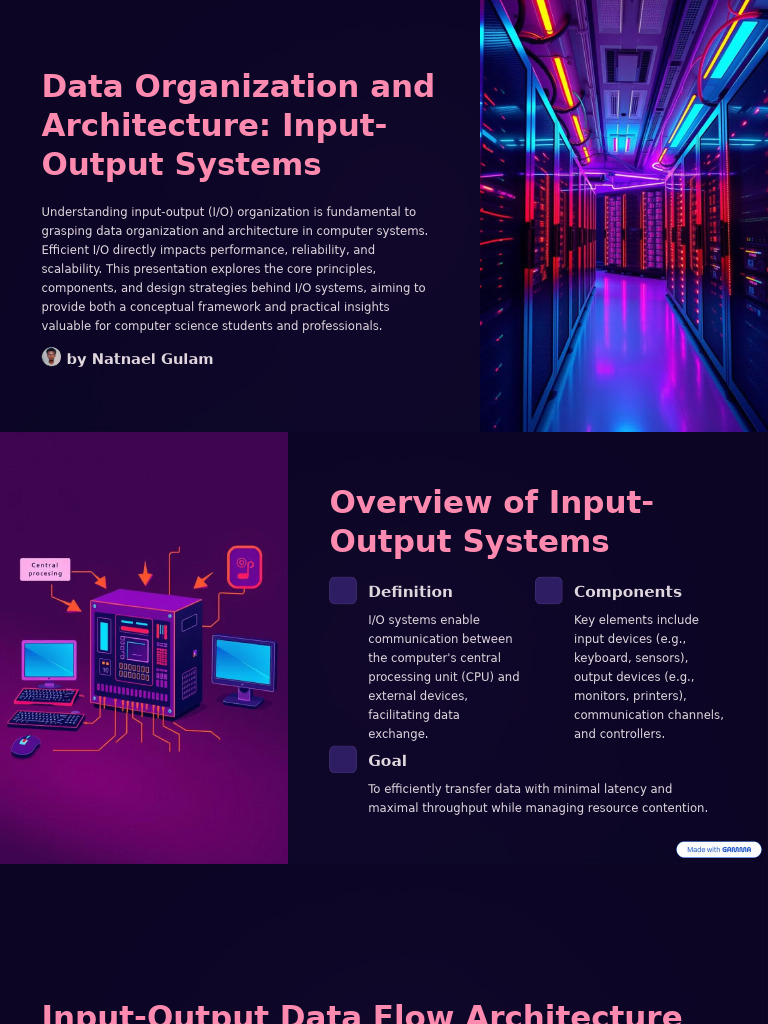 Data Organization And Architecture Input Output Systems Pdf Input