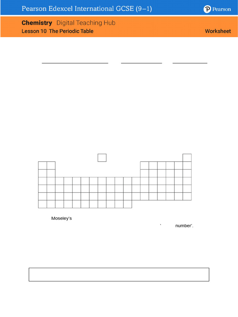 Periodic Table Worksheet Activities | PDF