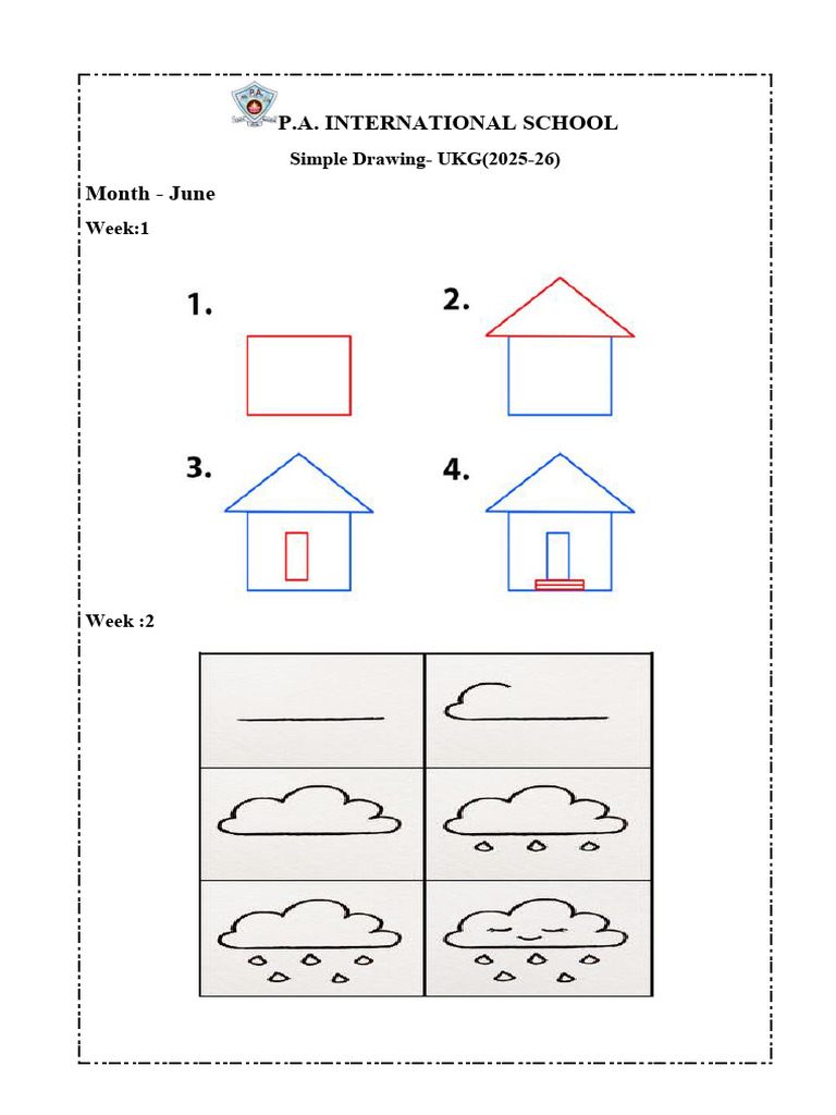 Simple Drawing UKG(2025-2026) | PDF