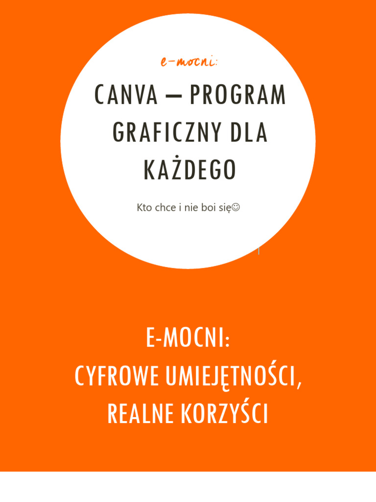 Canva Program Graficzny Dla Kazdego Prezentacaj PDF | PDF