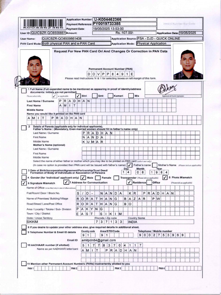 Pan Correction Application | PDF