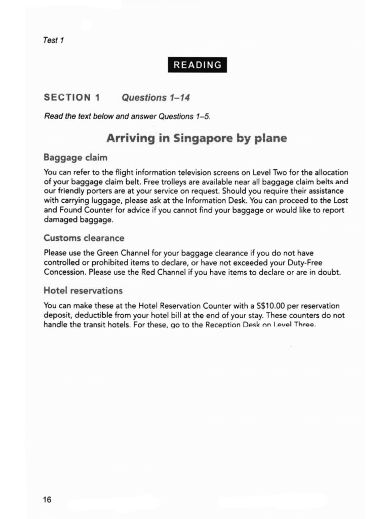 Cambridge IELTS 17 Reading (General Training) | PDF