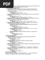Solving Simple Algebra Problems | PDF | Equations | Algebra