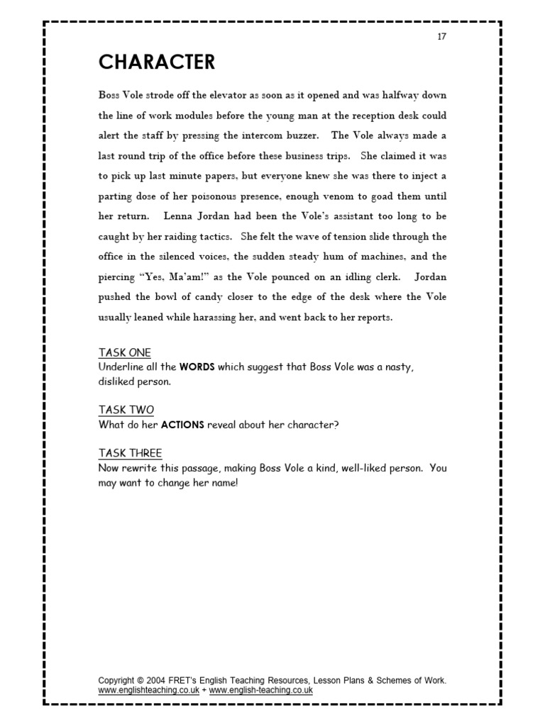 Creative Writing Exercises | PDF
