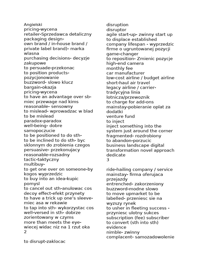 Angielski Slowka Caly Rok | PDF