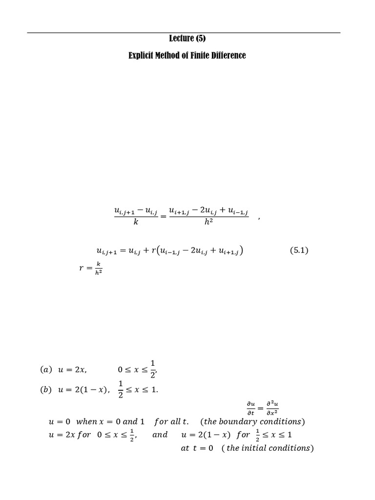 Finite Difference Schemes | PDF | Mathematics | Equations