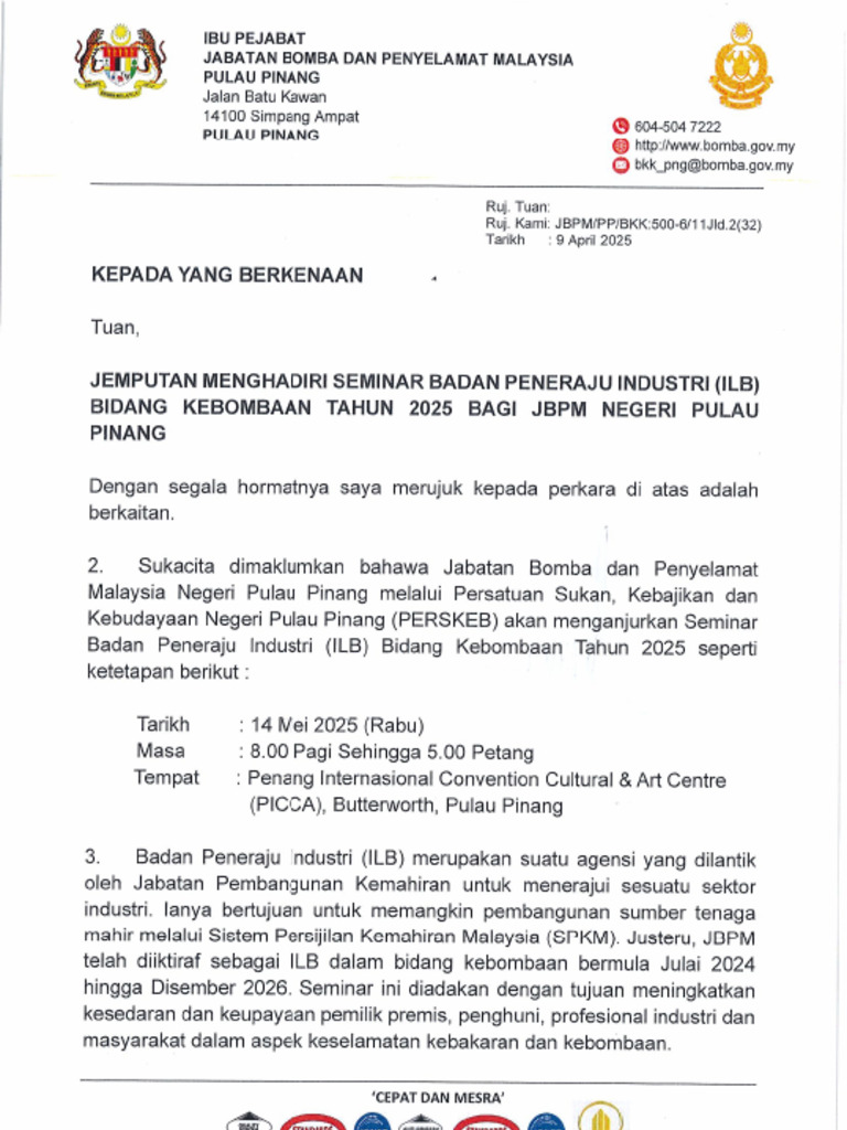 JEMPUTAN SEMINAR ILB | PDF