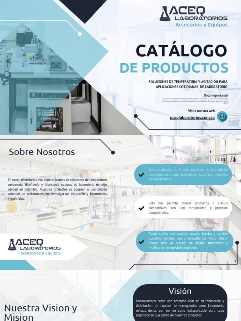 Catálogo de Equipos de Laboratorio ACEQ | PDF | Calidad (comercial ...
