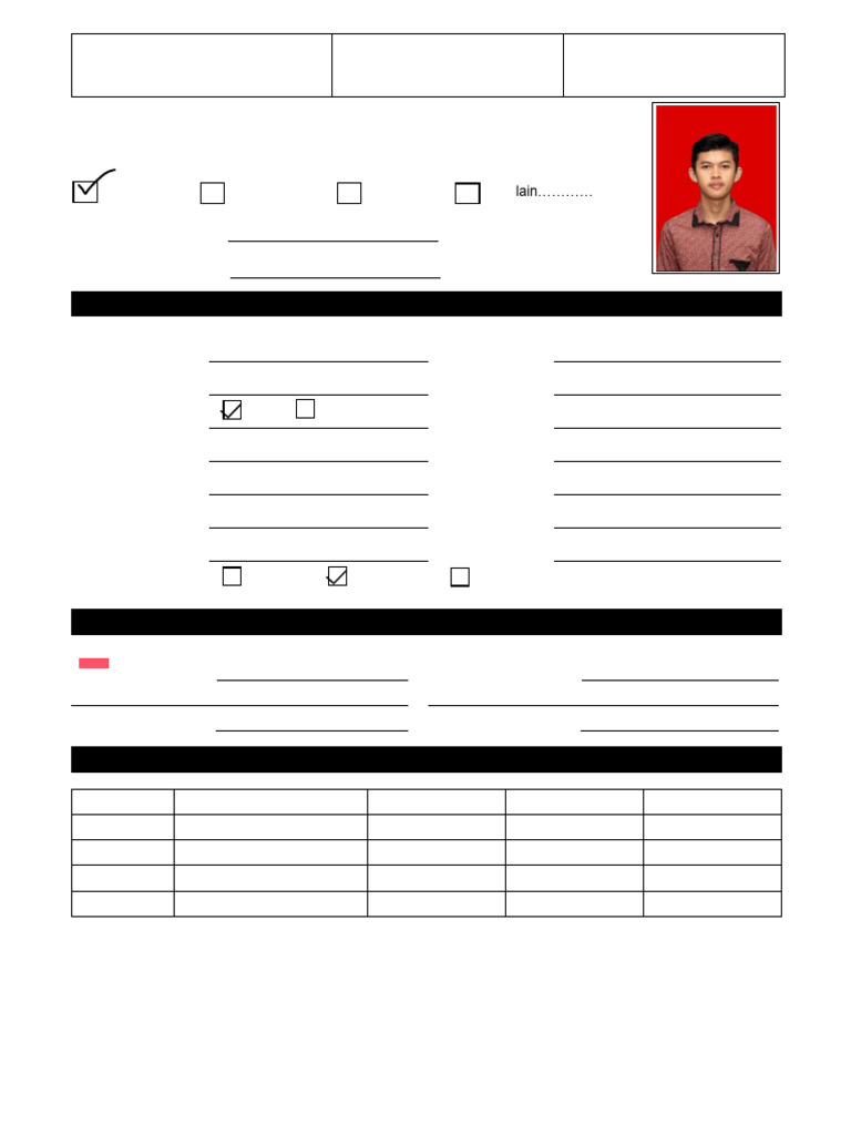 FLK - NAMA - POSISI Ryant Rey | PDF