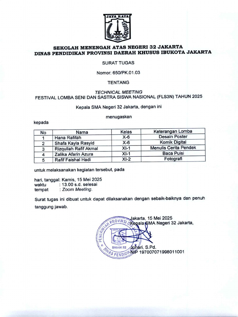 Surat Izin TM FLS3N | PDF