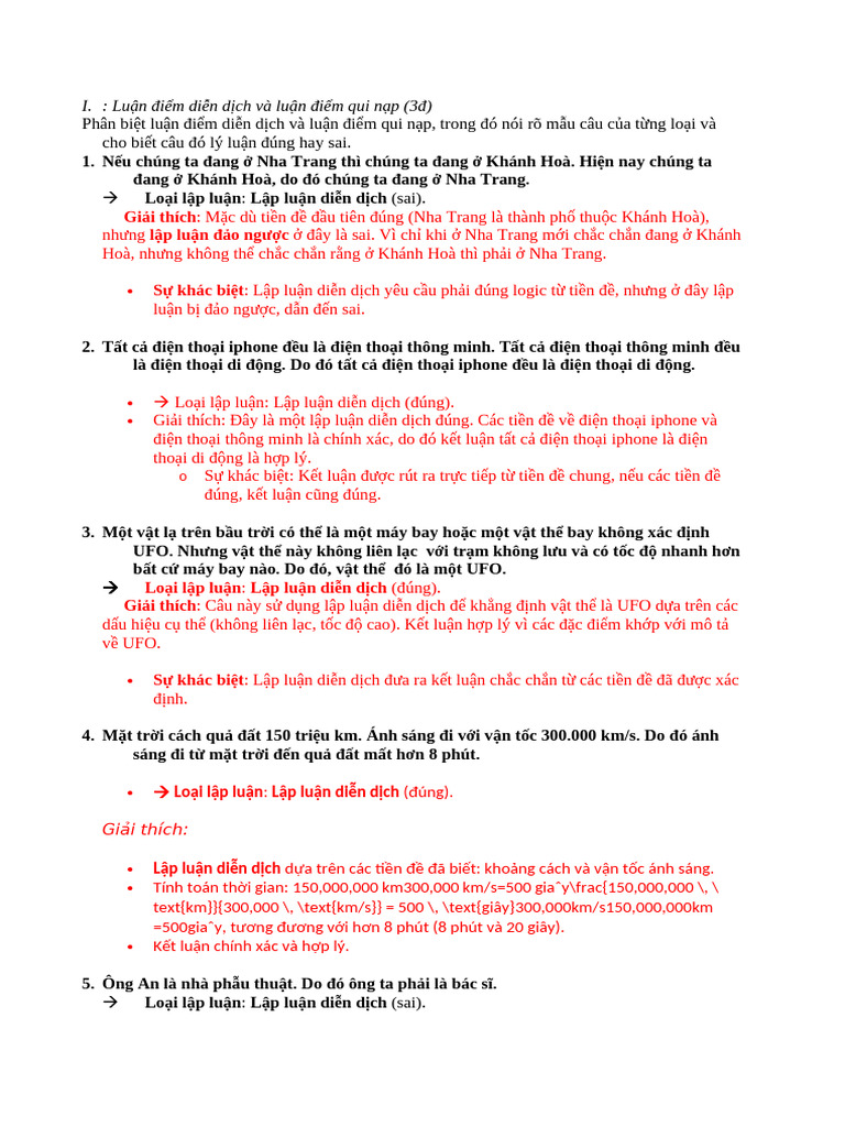ÔN TẬP TDPB | PDF